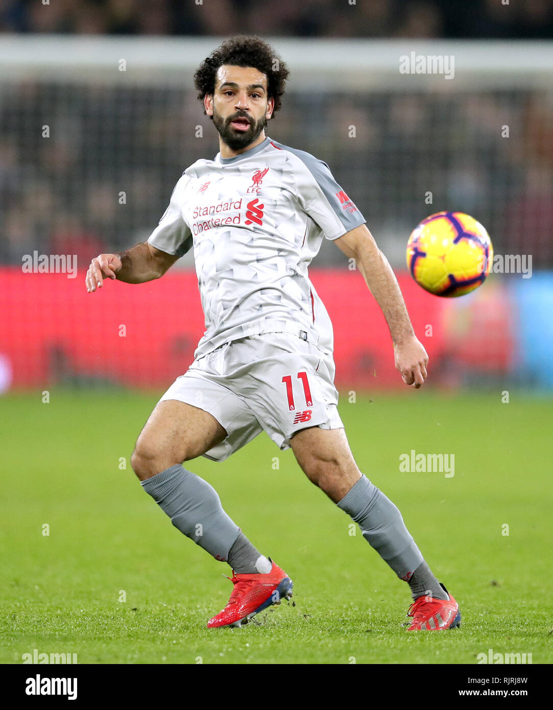 Liverpool's Mohamed Salah in action during the Premier League match at ...