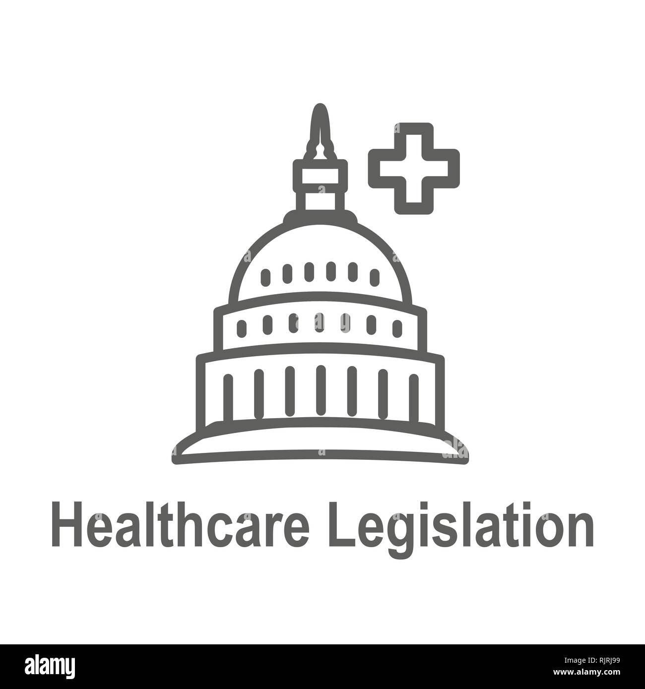 Health Laws and Legal icon set | various aspects of the legal system ...