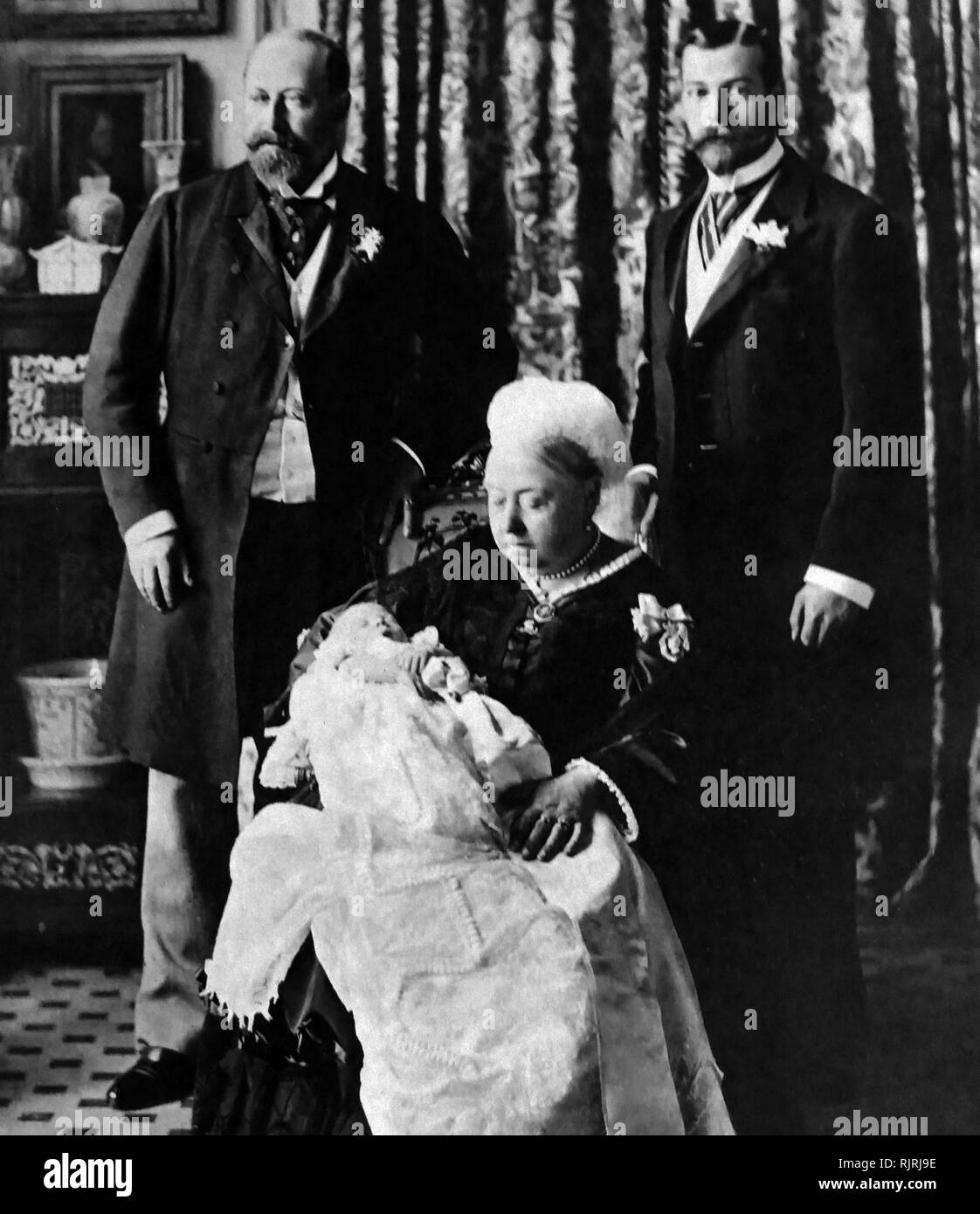Queen Victoria , The Future King Edward VII, The Future King George V ...