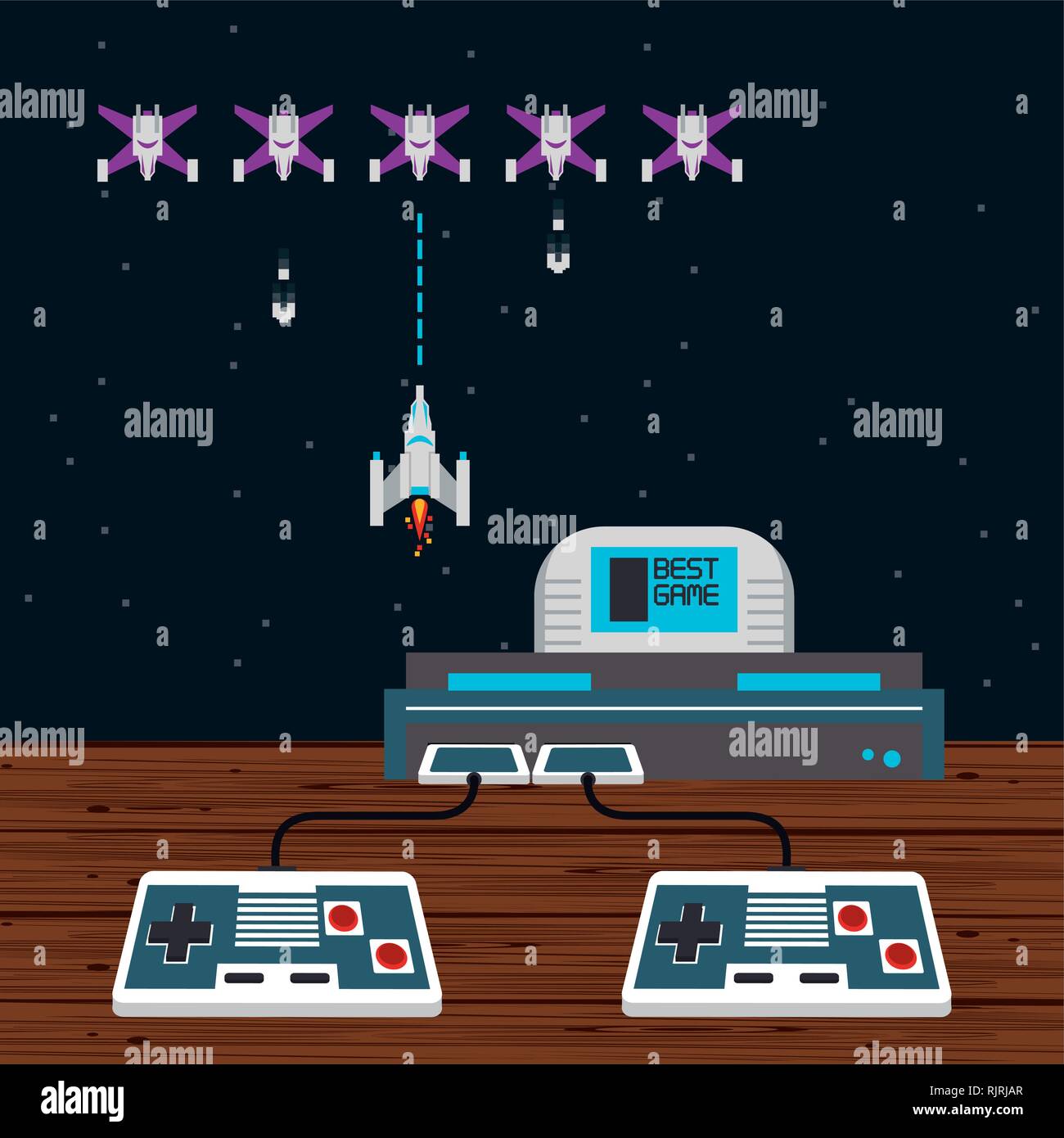 1980s console Stock Vector Images - Alamy