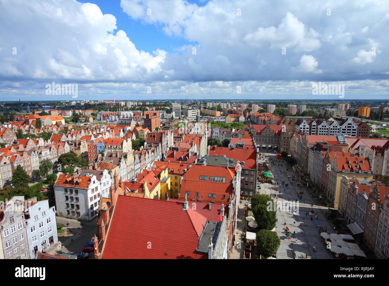 Gdansk city in Poland (also know nas Danzig) in Pomerania region. Old ...