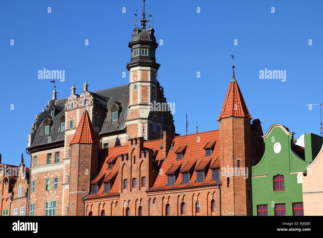 Poland - Gdansk city (also know nas Danzig) in Pomerania region. The ...