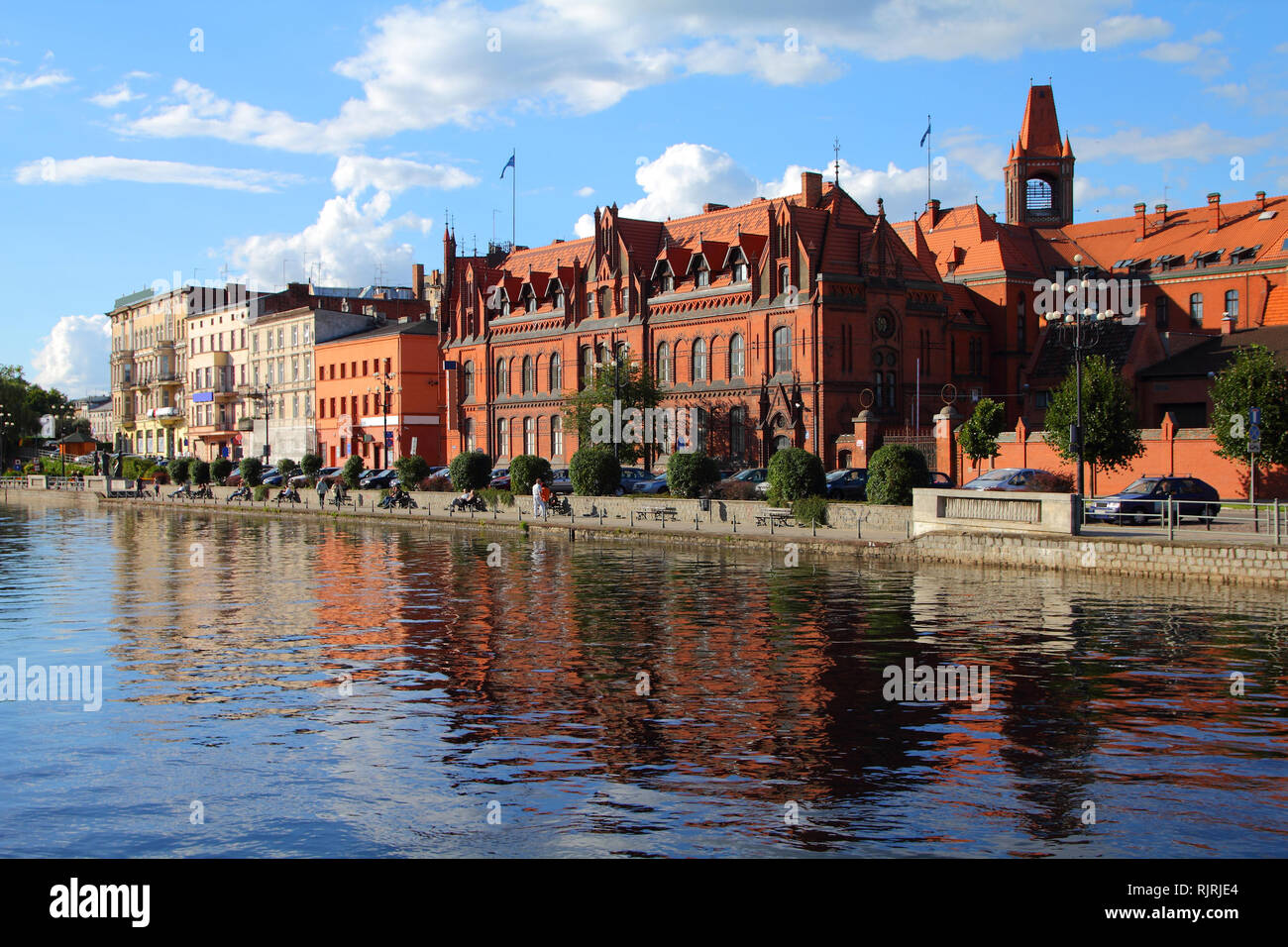 Bydgoszcz, city in Kuyavia (Kujawy) region of Poland. Old town view ...