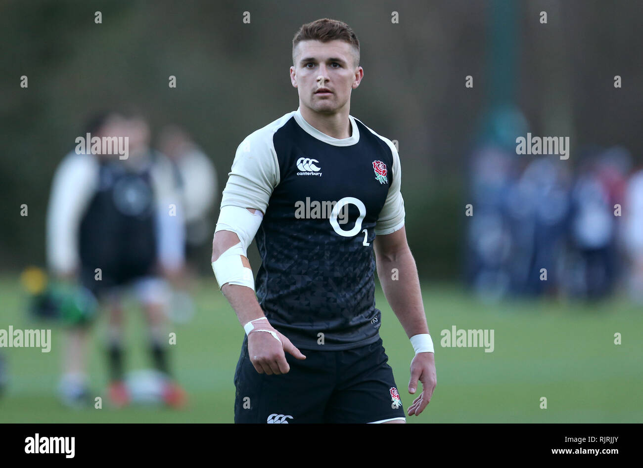 England's Henry Slade during the training session at Pennyhill Park ...