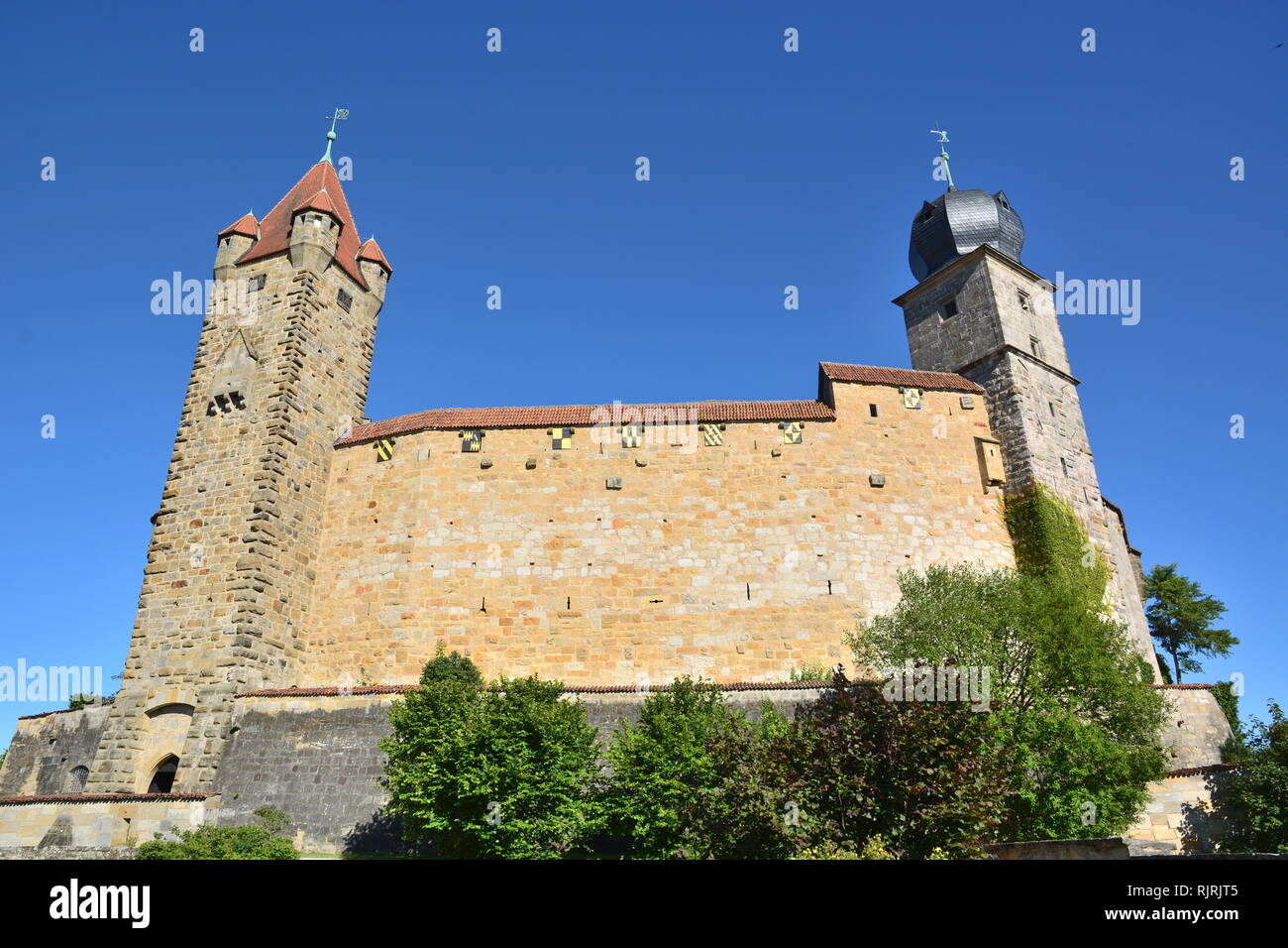 View on VESTE COBURG castle near Coburg, Region Upper Franconia ...
