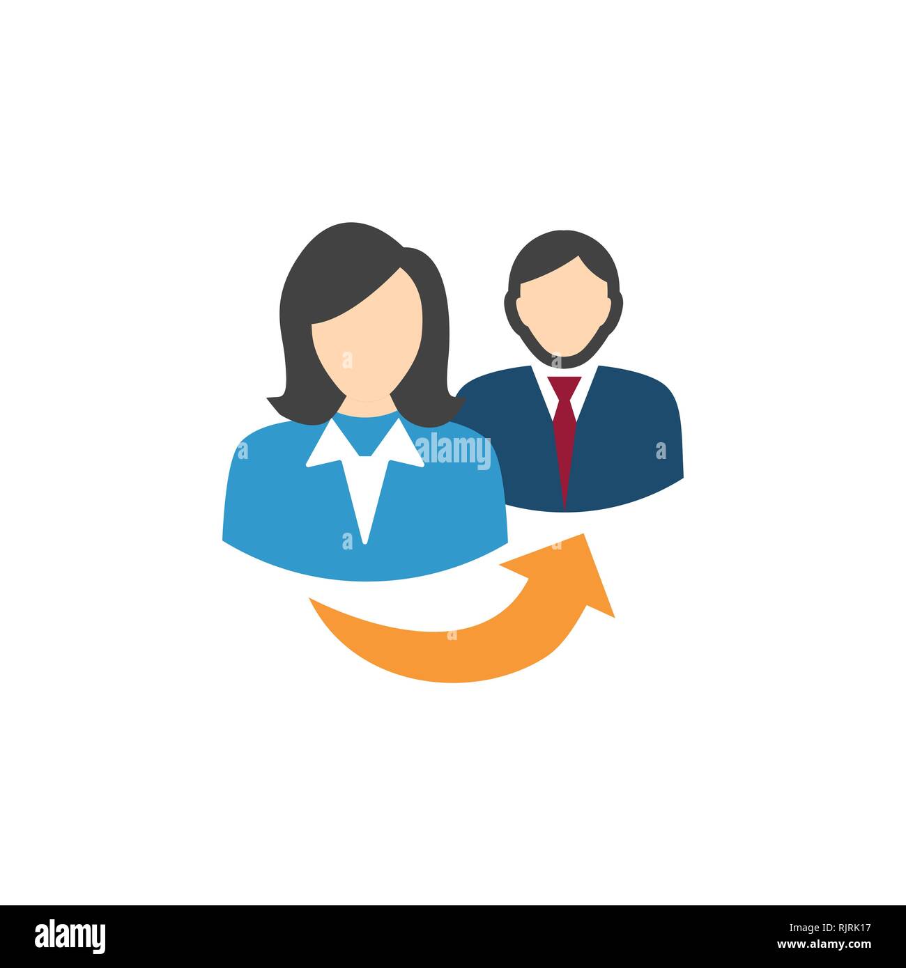 Referral Job Reference Icon with recommendations, performance review ...