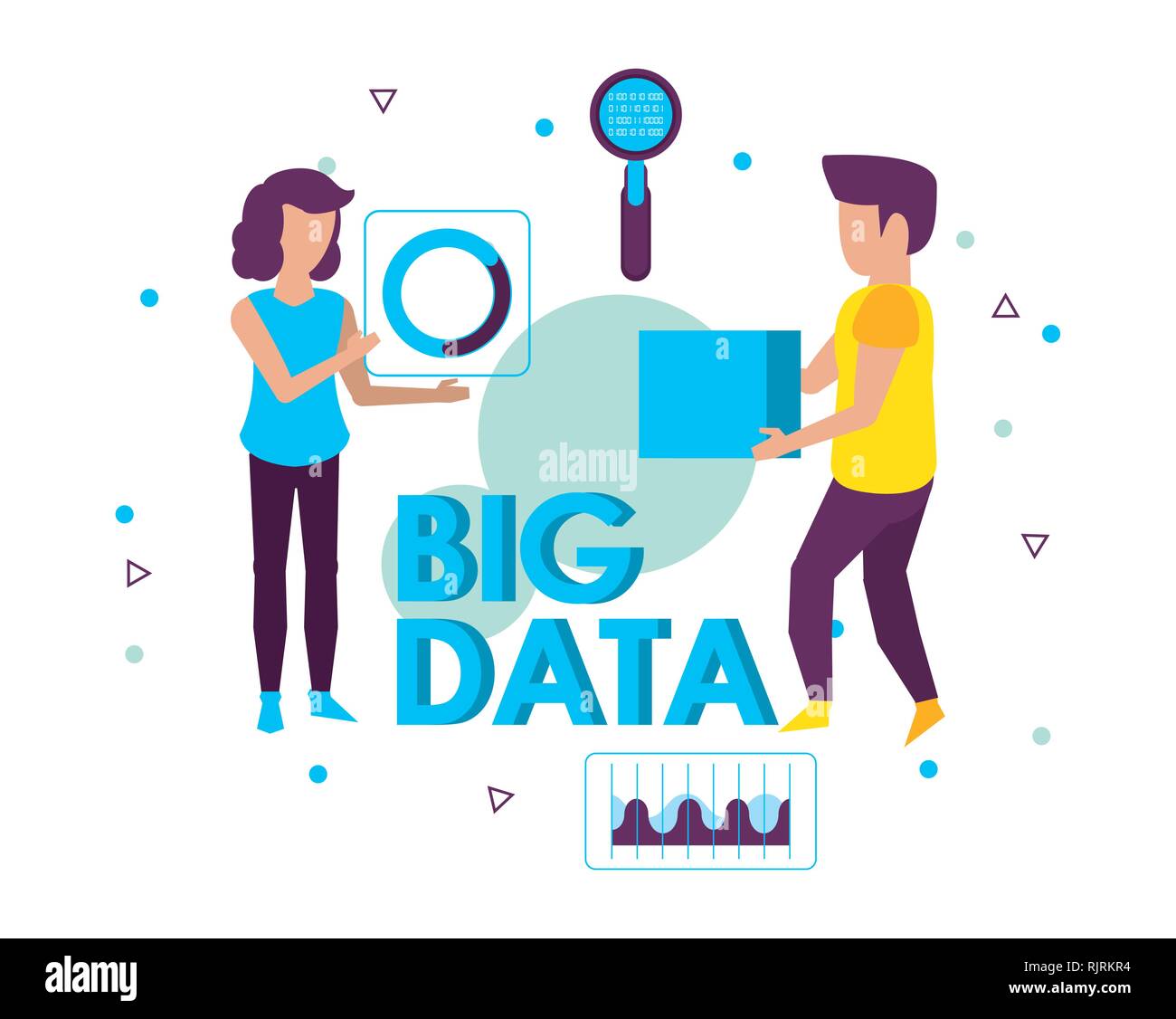Big data and coworking Stock Vector Image & Art - Alamy