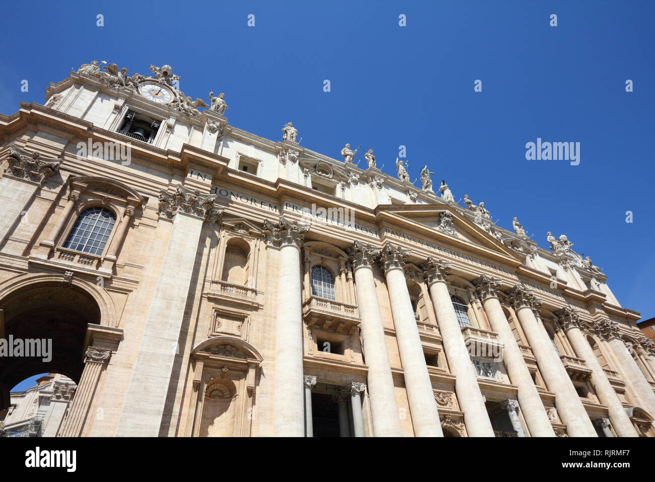 Vatican - Holy See in Rome, Italy. Famous St. Peter's Basilica Stock ...