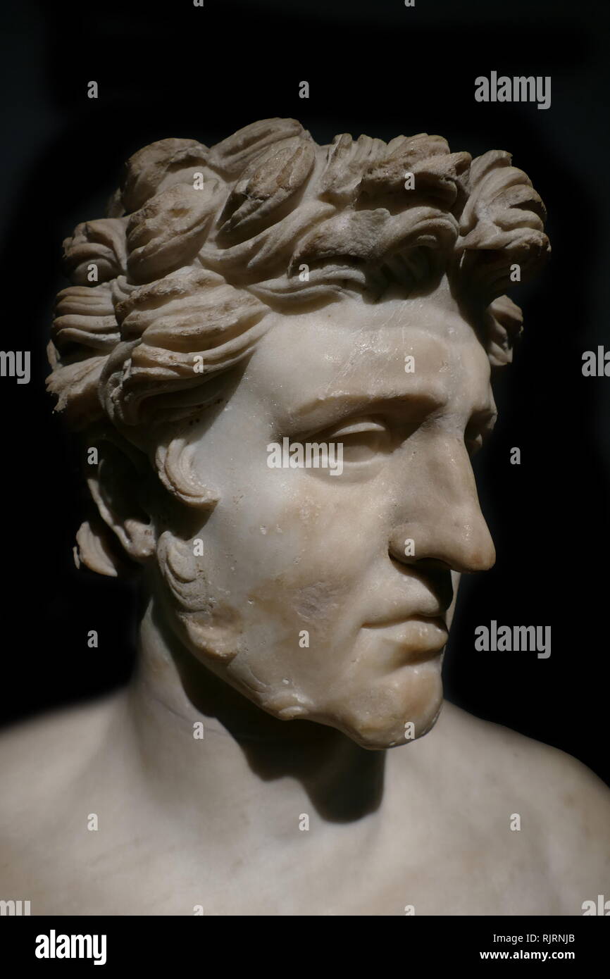 Marble portrait of an unidentified hellenistic ruler hi-res stock ...