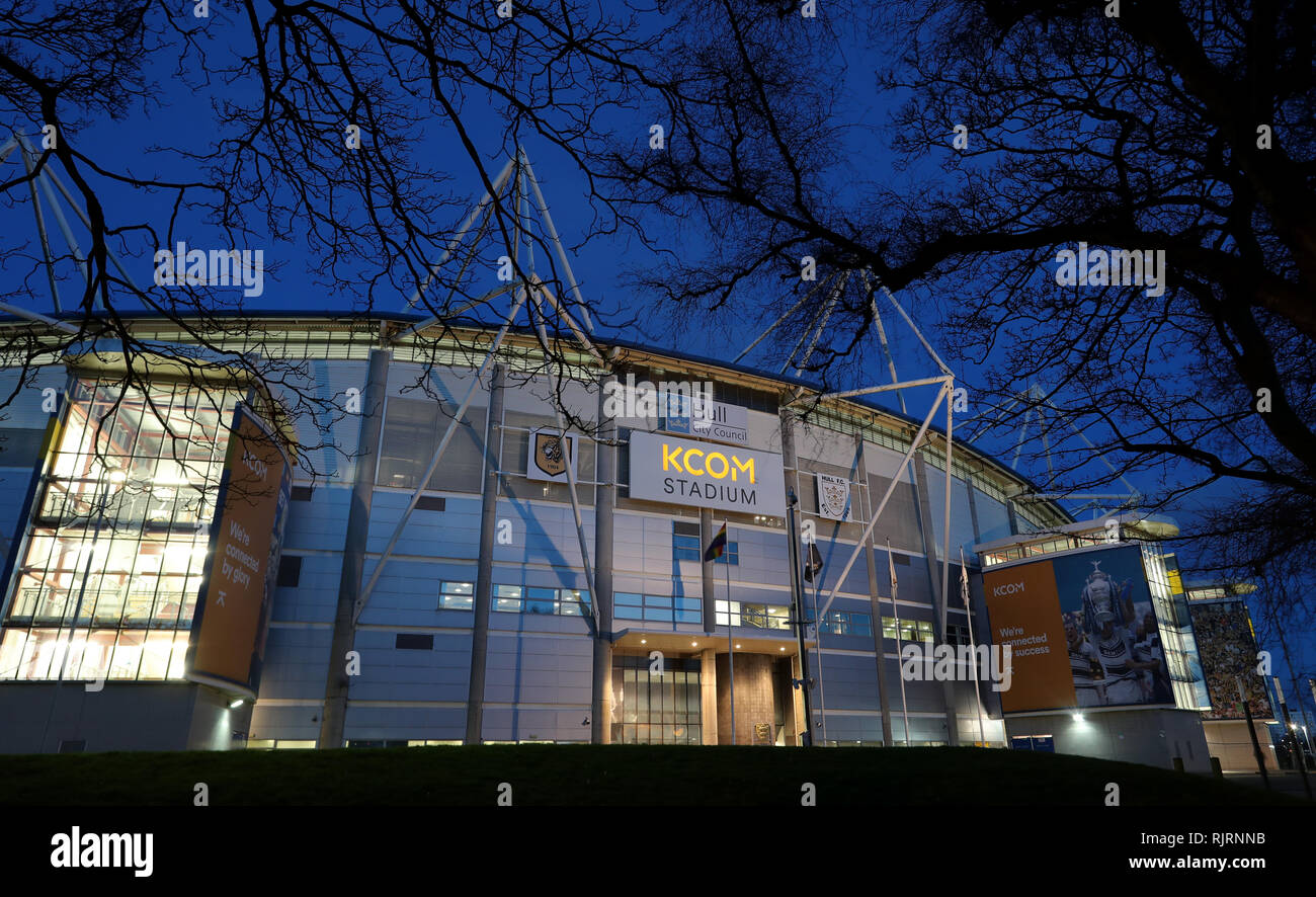 A general view of the KCOM Stadium, Hull Stock Photo - Alamy