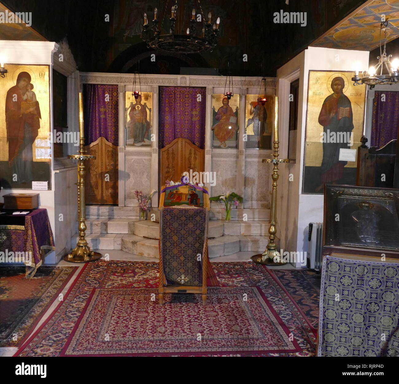 inside the 19th century, Greek Orthodox, Chapel of St. George on Mount ...