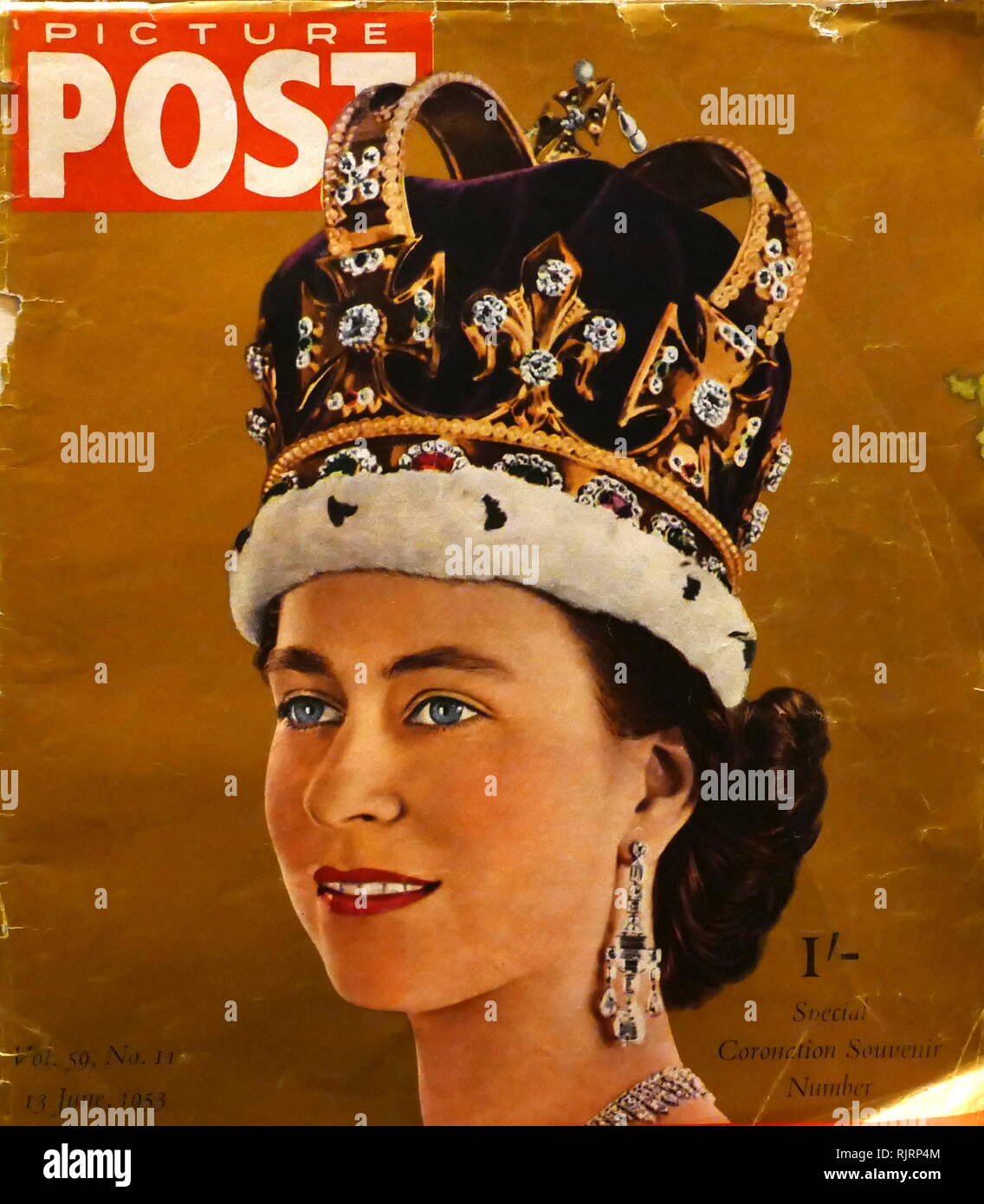 Magazine cover for the coronation of Elizabeth II of the United Kingdom ...