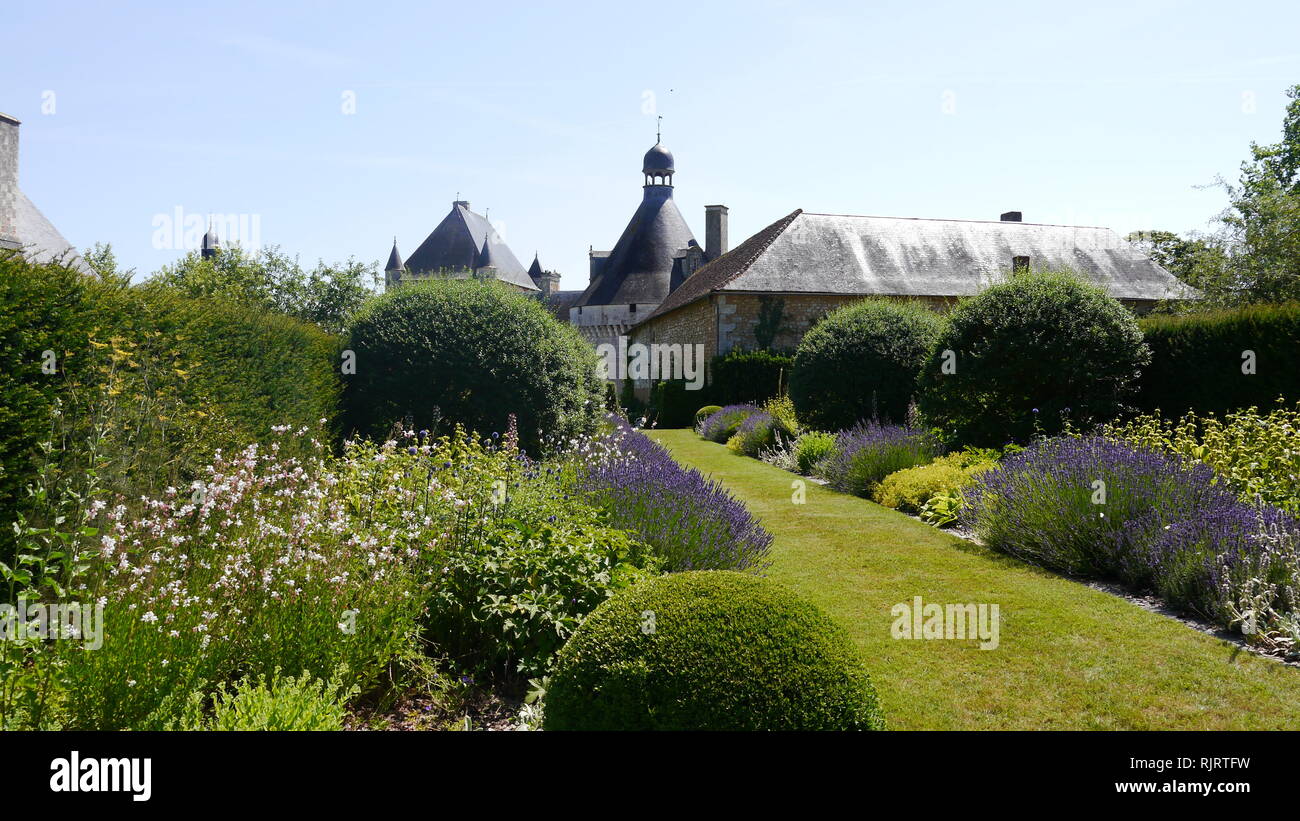 Chateau de Touffou. Bonnes, France Stock Photo - Alamy