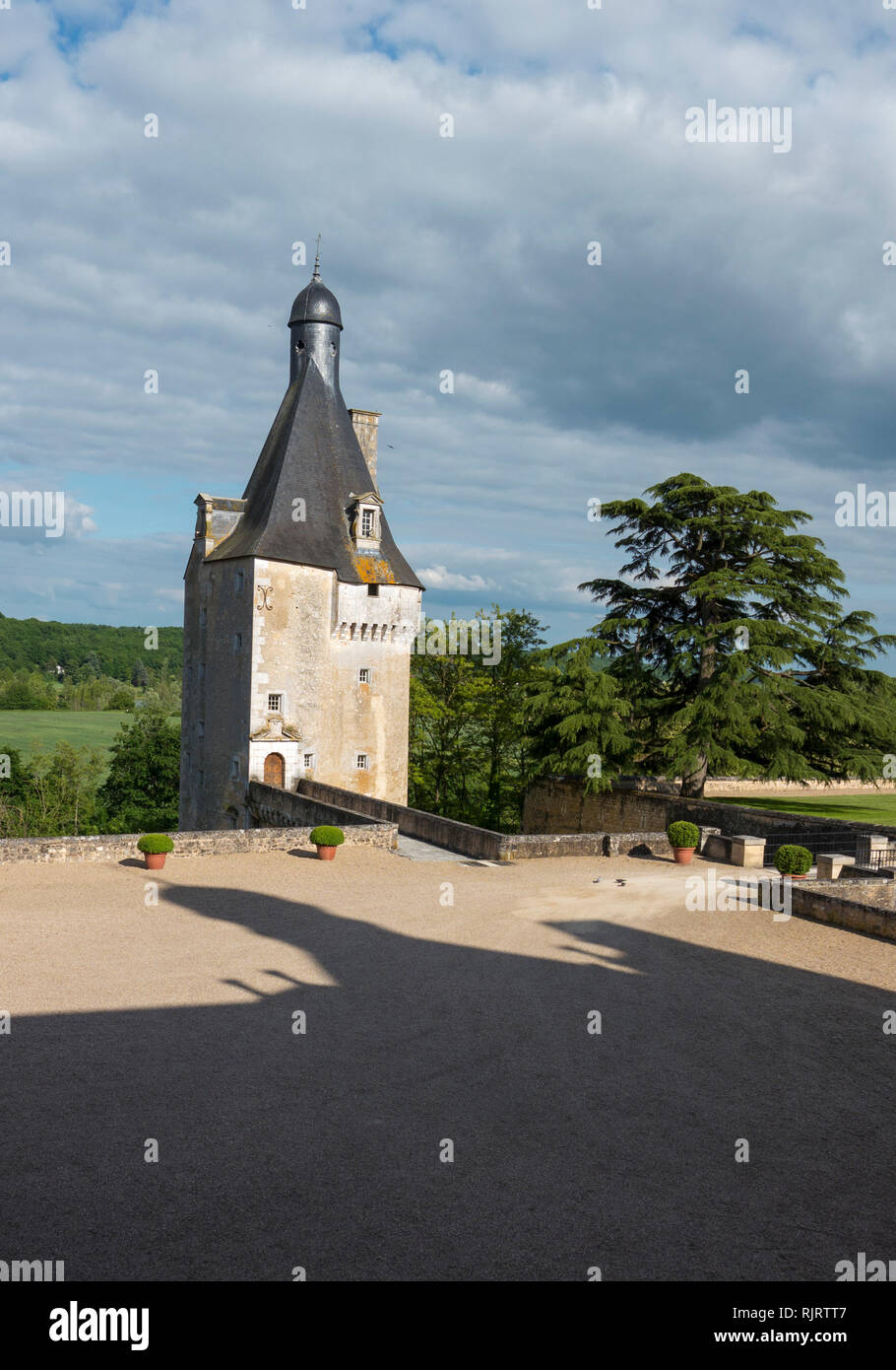 Chateau de Touffou. Bonnes, France Stock Photo - Alamy