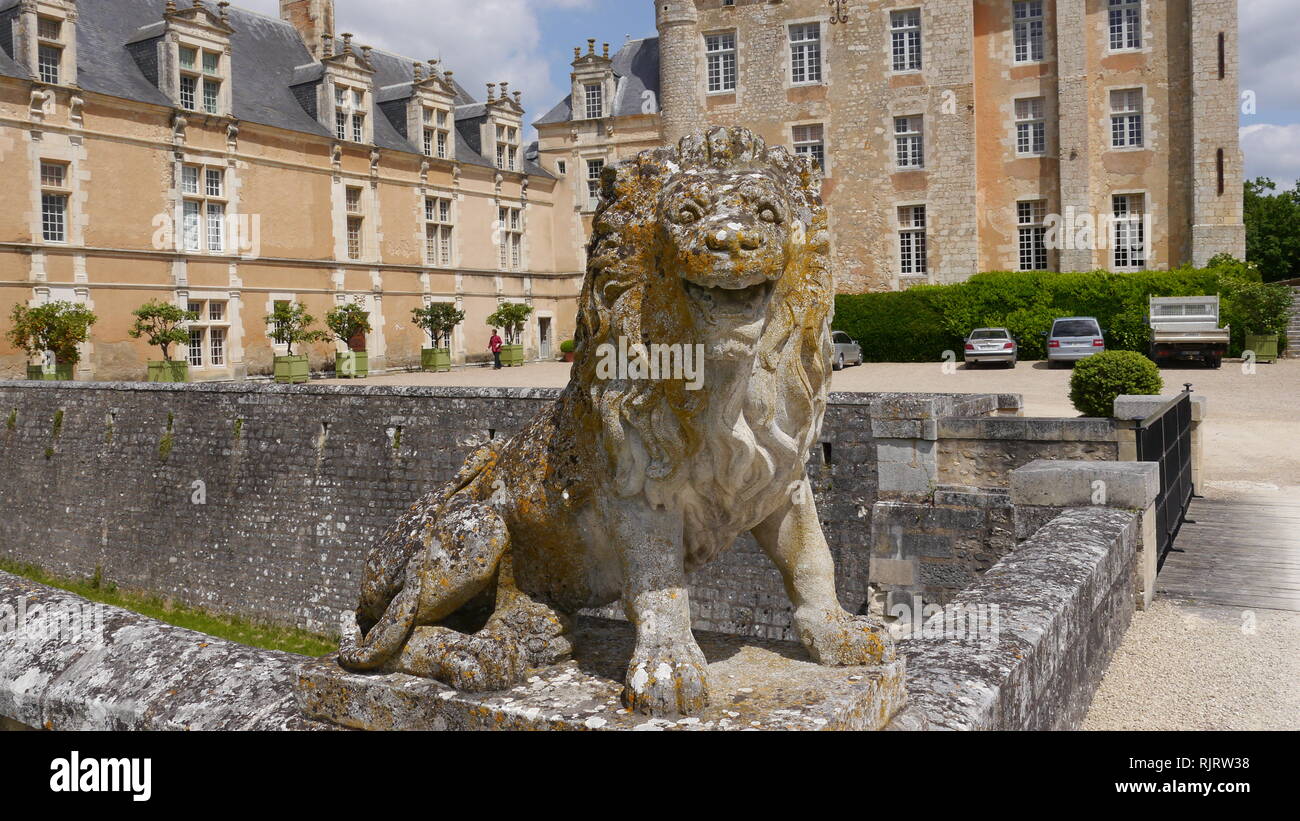 Chateau de Touffou. Bonnes, France Stock Photo - Alamy