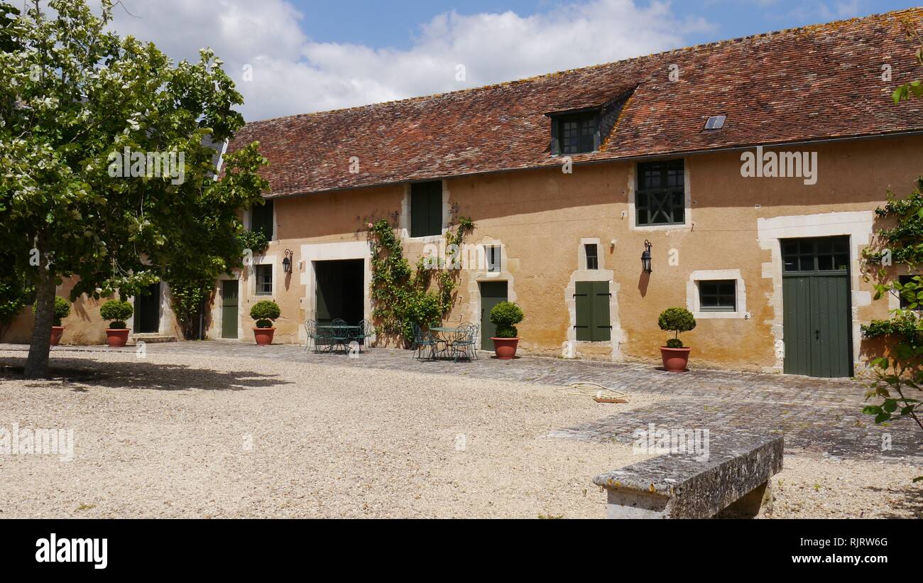 Chateau de Touffou. Bonnes, France Stock Photo - Alamy