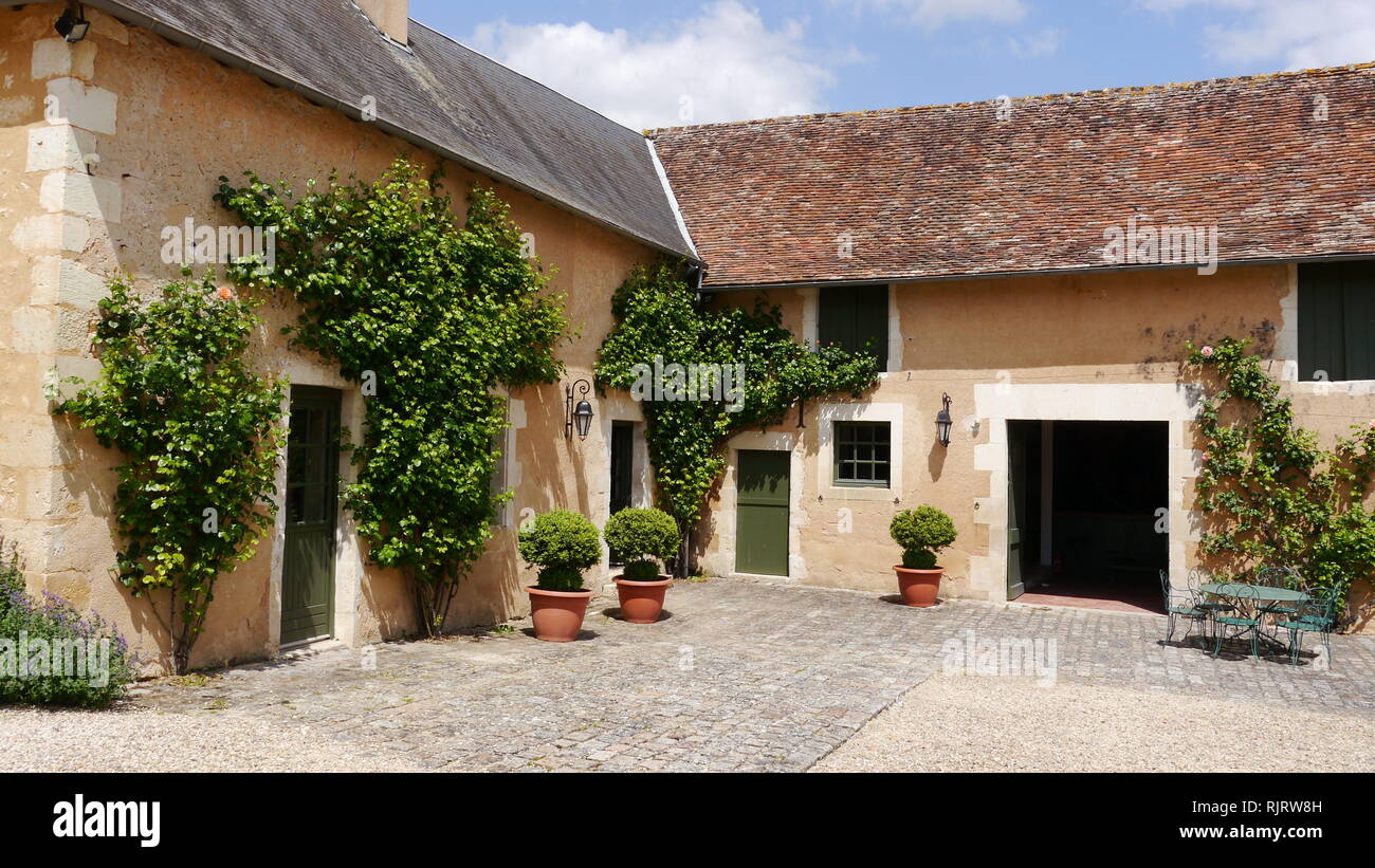 Chateau de Touffou. Bonnes, France Stock Photo - Alamy