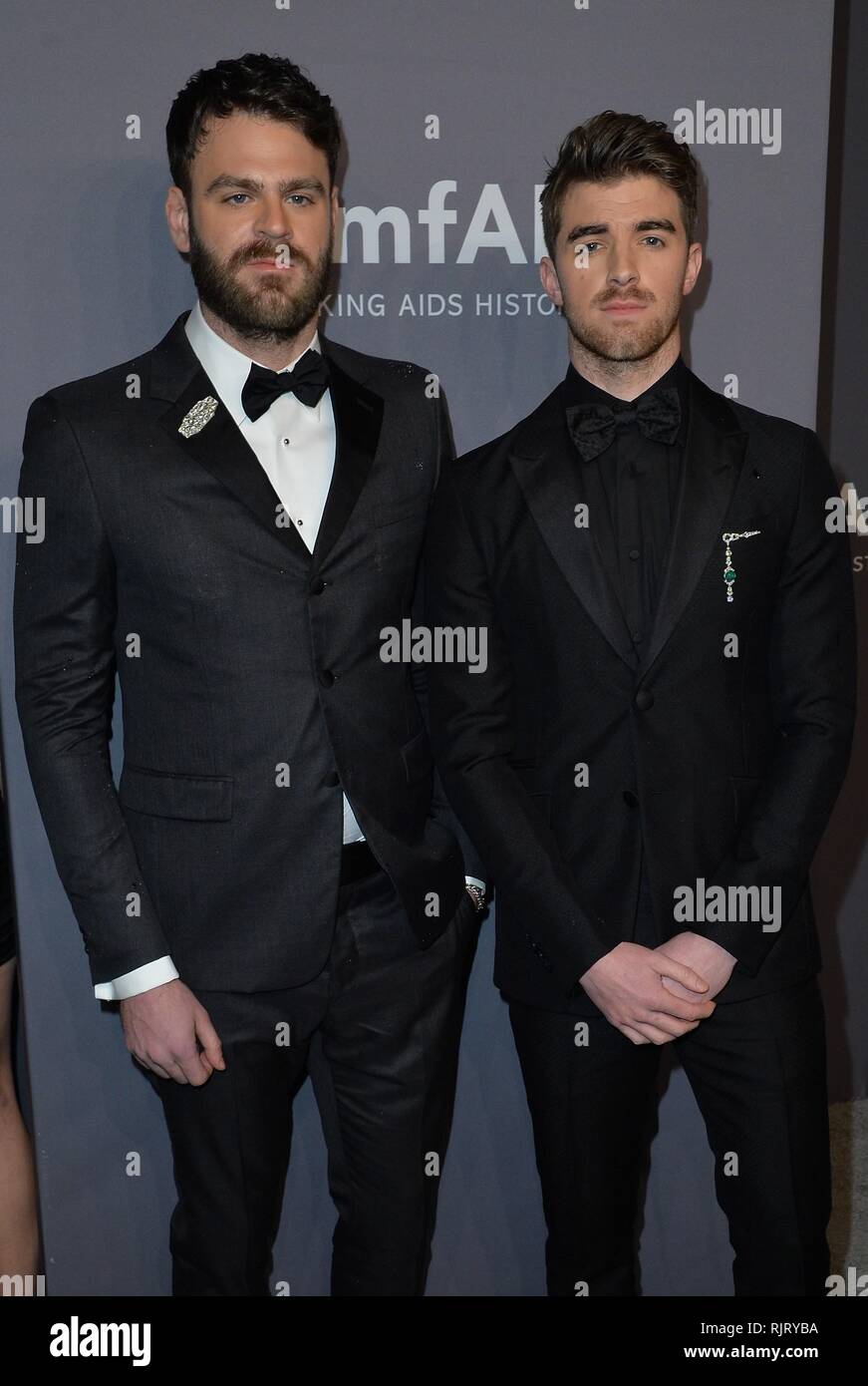 Alex Pall, Andrew Taggart at arrivals for amfAR New York Gala, Cipriani ...