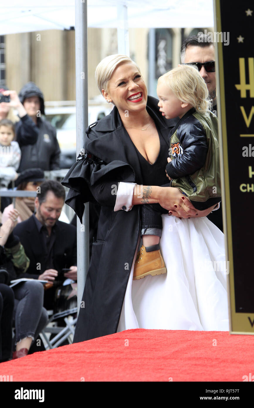 Los Angeles, CA, USA. 5th Feb, 2019. LOS ANGELES - FEB 5: Pink, Jameson ...