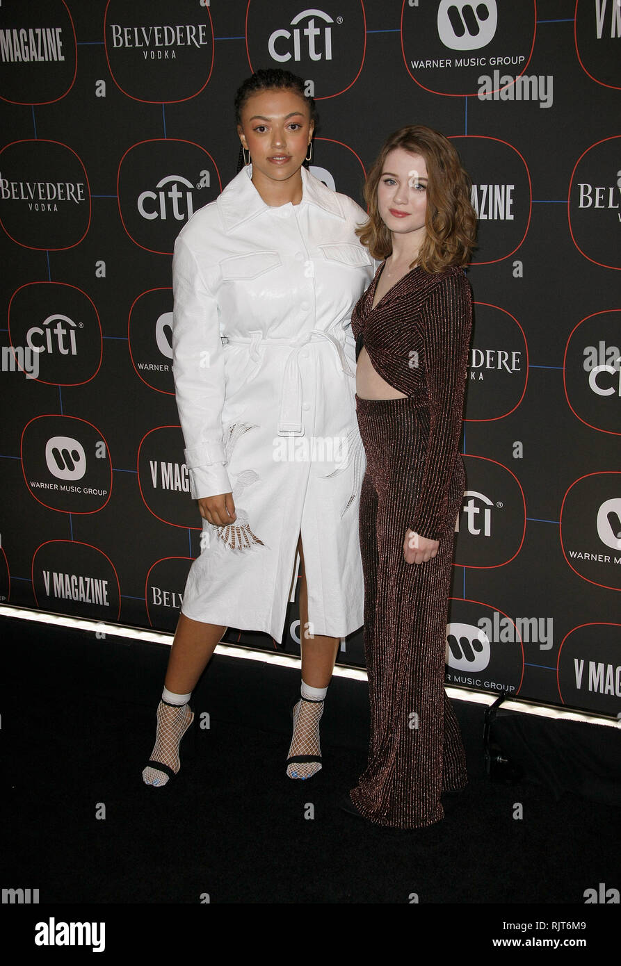 Los Angeles, USA. 07th Feb, 2019. Mahalia and Maisie Peters attend the ...