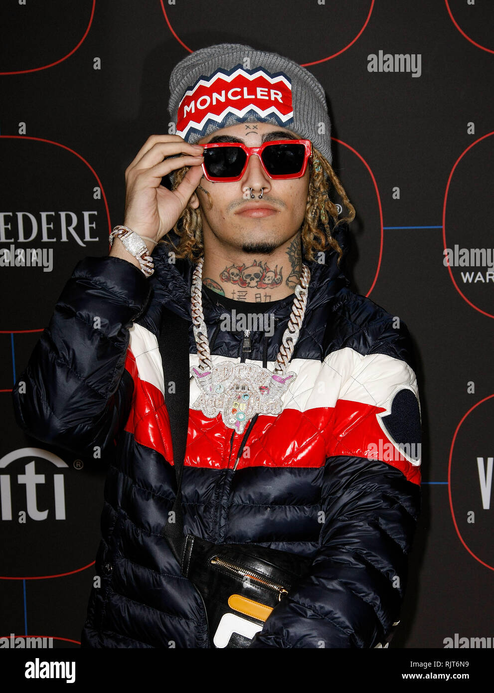 LOS ANGELES, CA - FEBRUARY 07: Lil’ Pump attends the Warner Music Pre ...