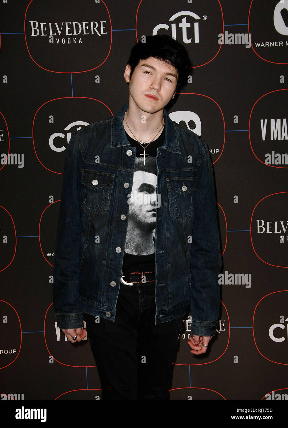 LOS ANGELES, CA - FEBRUARY 07: Goody Grace attends the Warner Music Pre ...