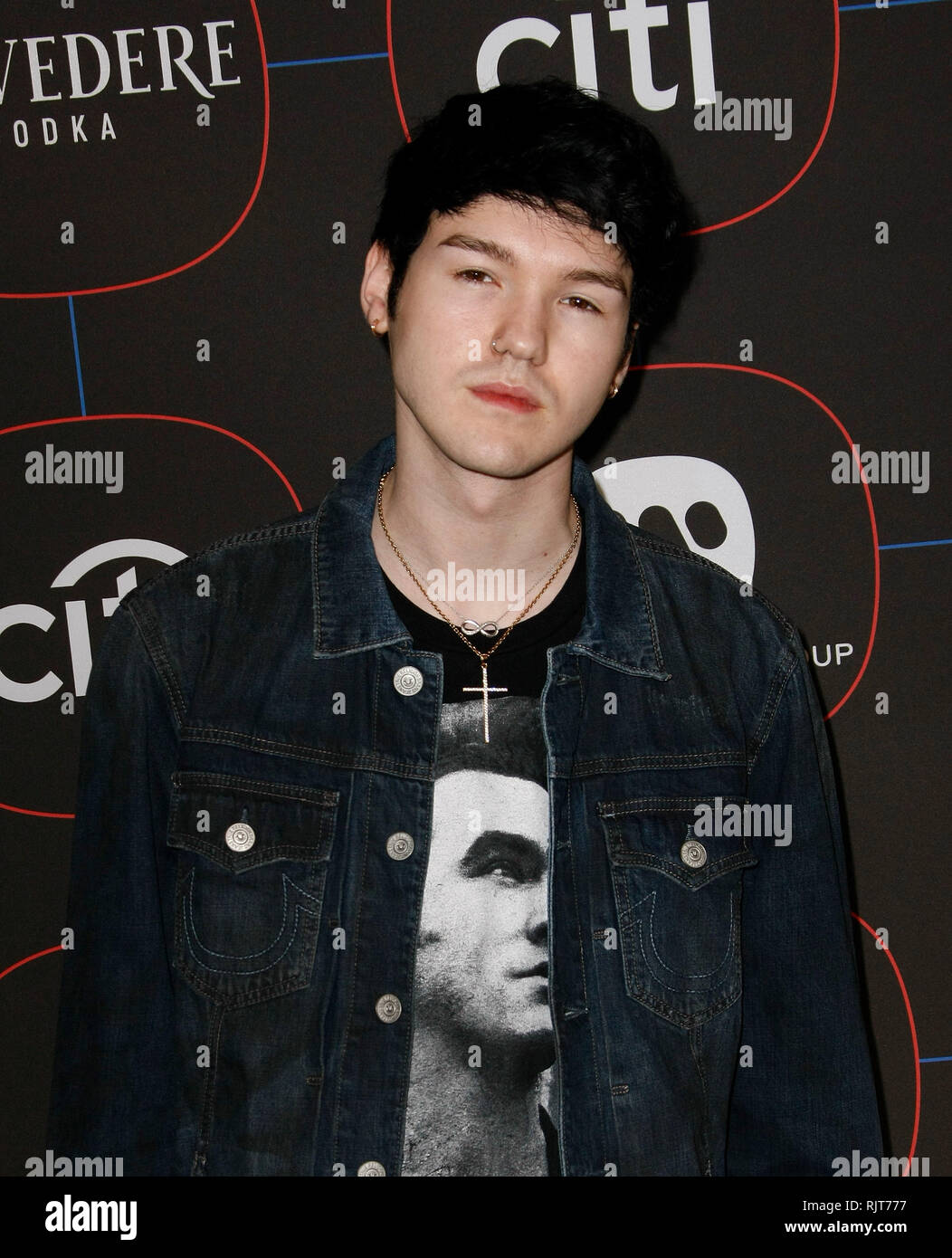 LOS ANGELES, CA - FEBRUARY 07: Goody Grace attends the Warner Music Pre ...