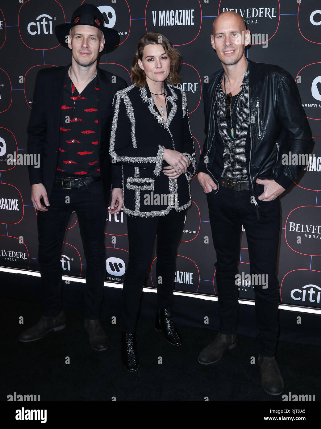 LOS ANGELES, CA, USA - FEBRUARY 07: Tim Hanseroth, Brandi Carlile and ...