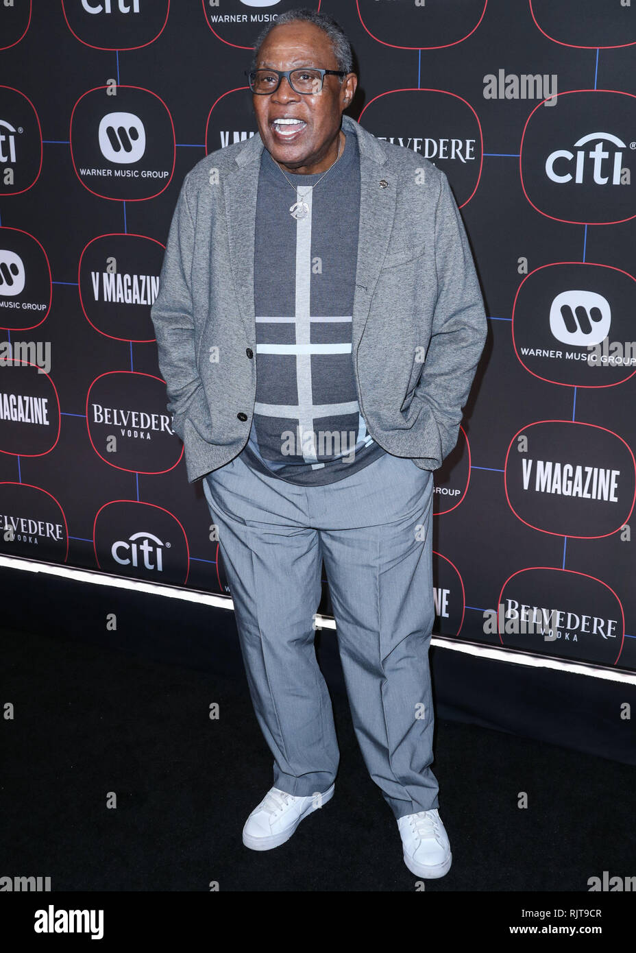 LOS ANGELES, CA, USA - FEBRUARY 07: Vocalist Sam Moore arrives at the ...