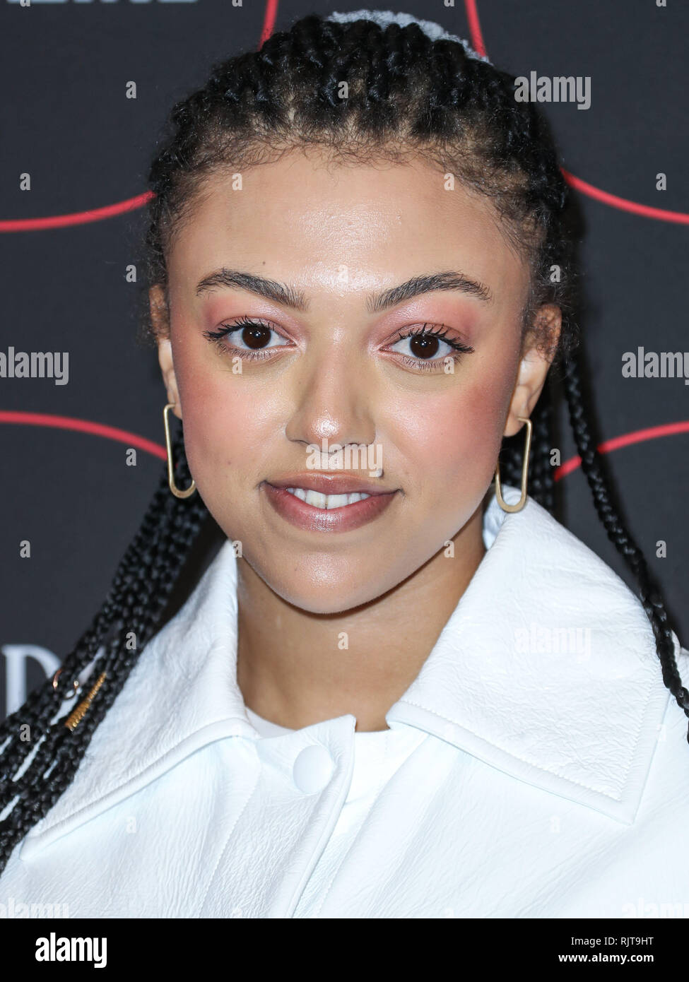 LOS ANGELES, CA, USA - FEBRUARY 07: Singer Mahalia (Mahalia Burkmar ...