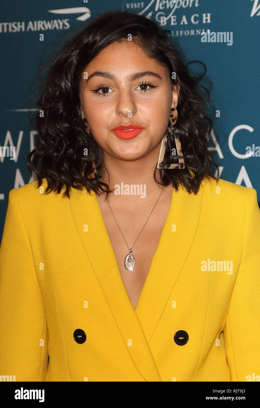 London, UK. 7th Feb, 2019. Rhianne Barreto seen at the Newport Beach ...