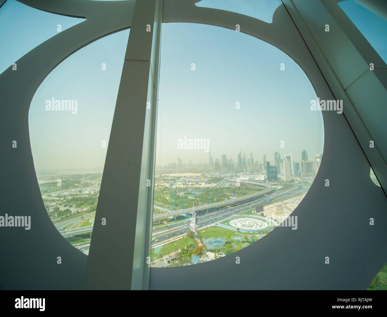 Dubai, UAE - May 15, 2018: Dubai Frame is one of the latest landmark of ...