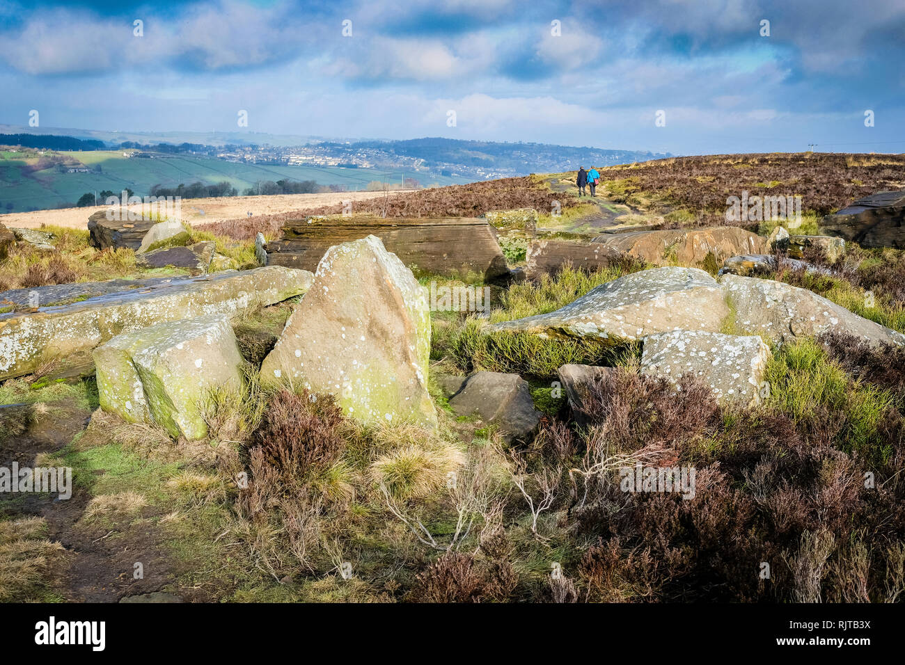Penistone Hill, Haworth, West Yorkshire. UK Stock Photo - Alamy