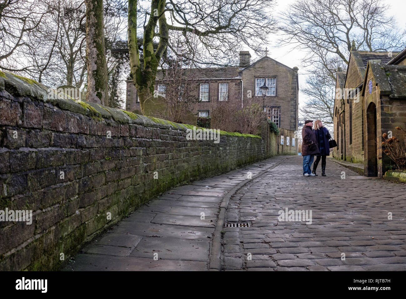 Bronte parsonage museum sign hi-res stock photography and images - Alamy