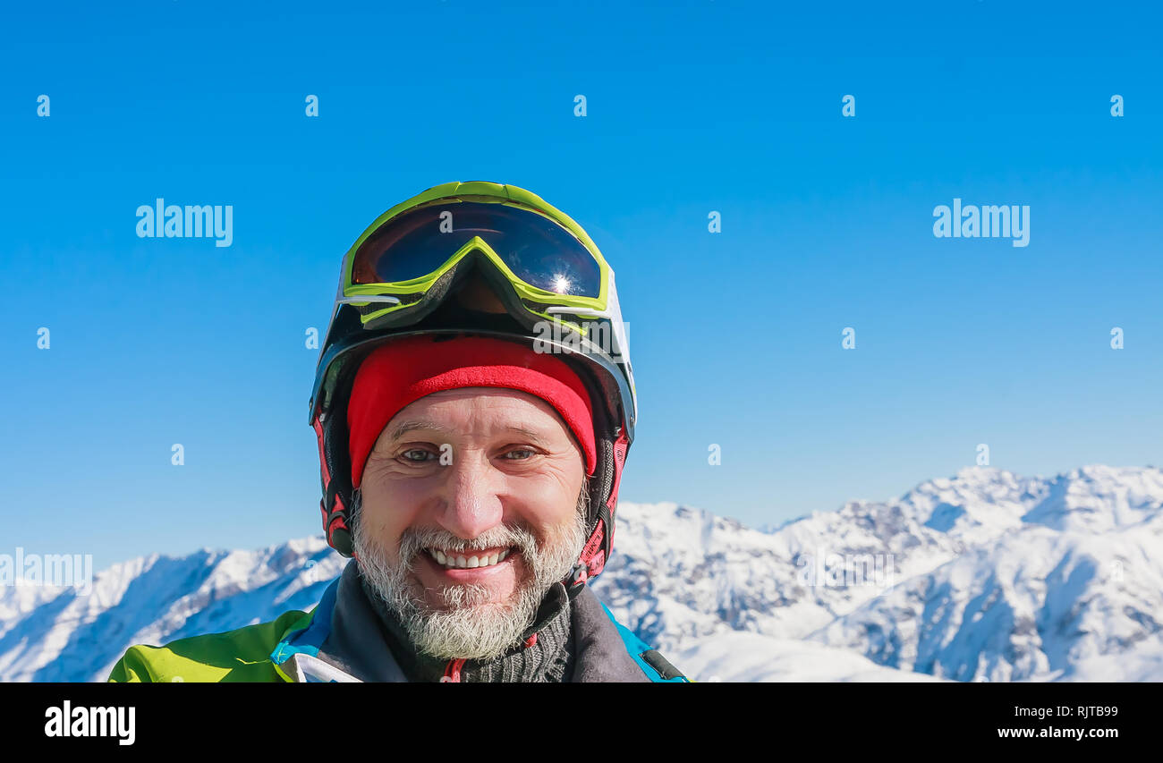 Portrait skier face hi-res stock photography and images - Alamy