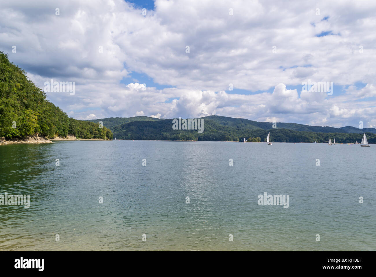 Solina Reservoir in the Bieszczady Mountains, Poland Stock Photo - Alamy