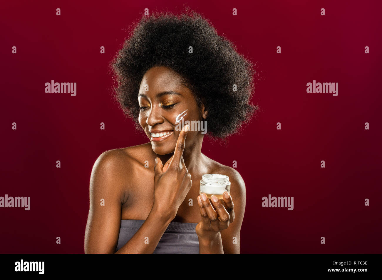 Close up beautiful woman turning hi-res stock photography and images ...