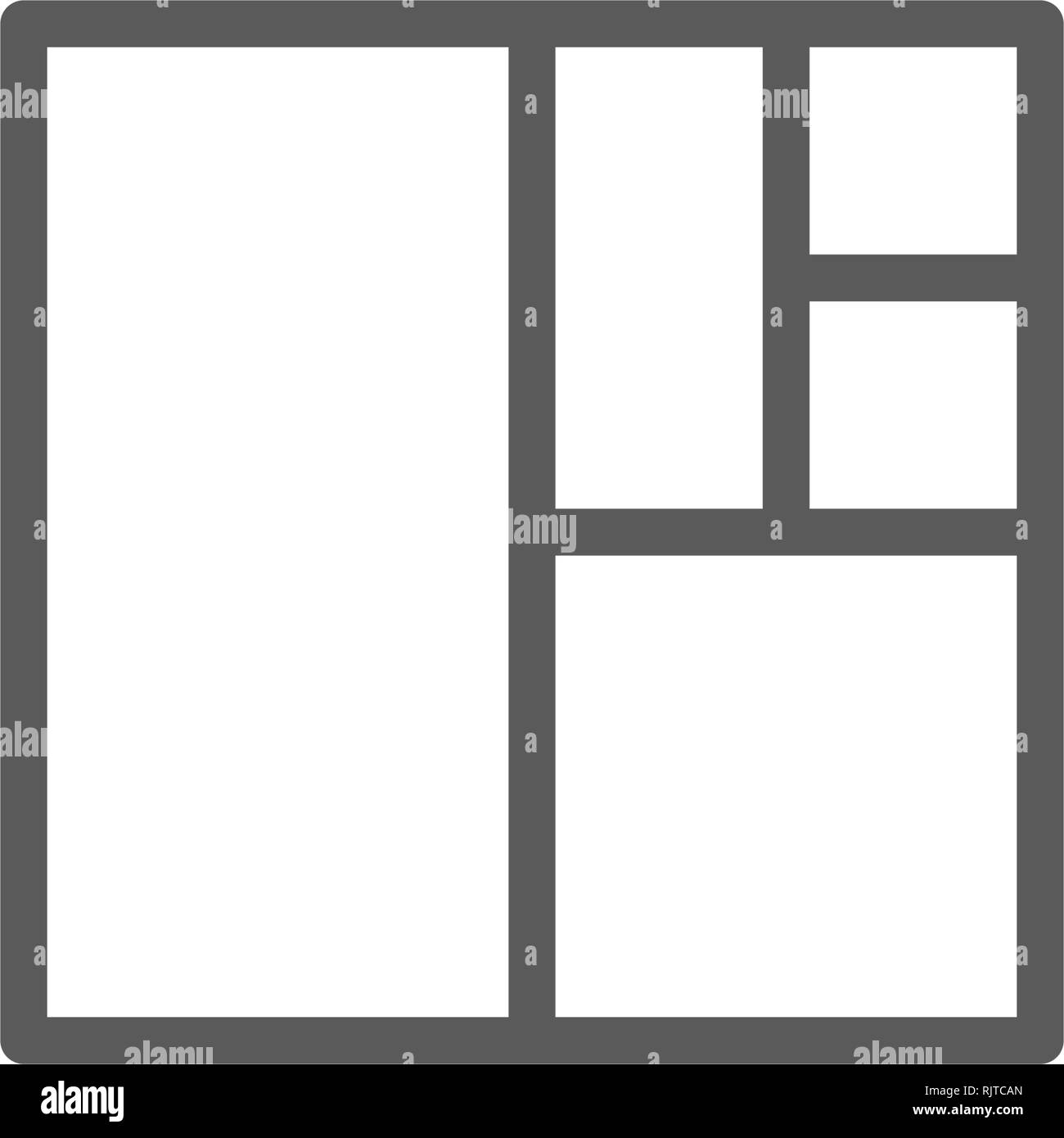 Simple line drawing square Black and White Stock Photos & Images - Alamy