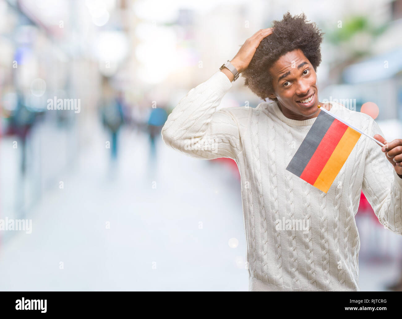 Disappointed man german flag hi-res stock photography and images - Alamy
