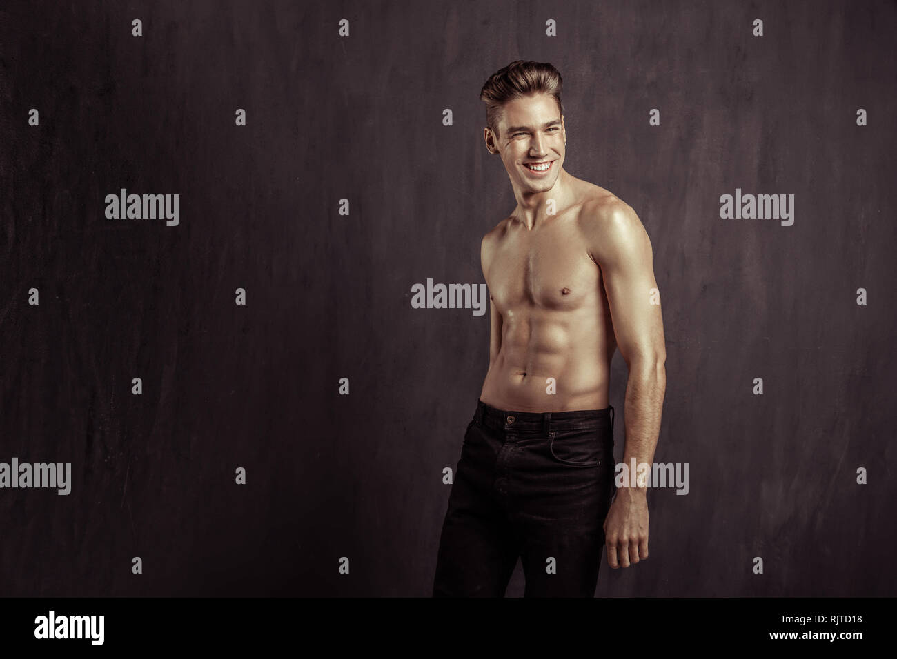 Blond man muscles hi-res stock photography and images - Alamy
