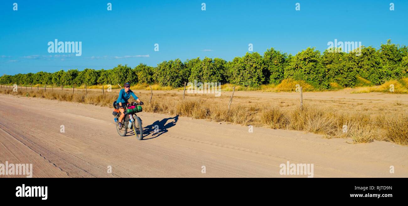 Adventure by bike in North America. Various scenes and sights witnessed ...