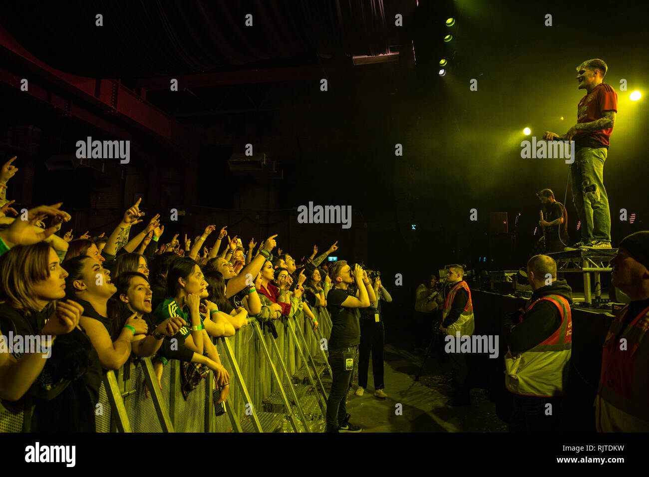 Neck deep live at o2 Victoria warehouse February 2019 Stock Photo - Alamy