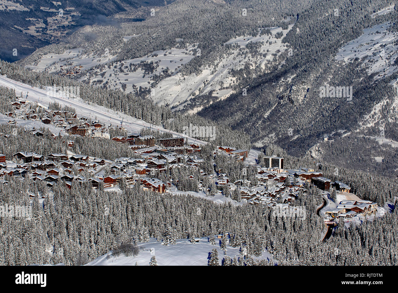 Courchevel 1850 resort hi-res stock photography and images - Alamy