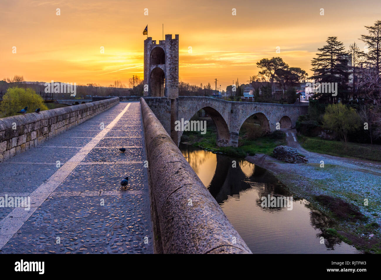 Beautiful stone bridge Stock Photo - Alamy
