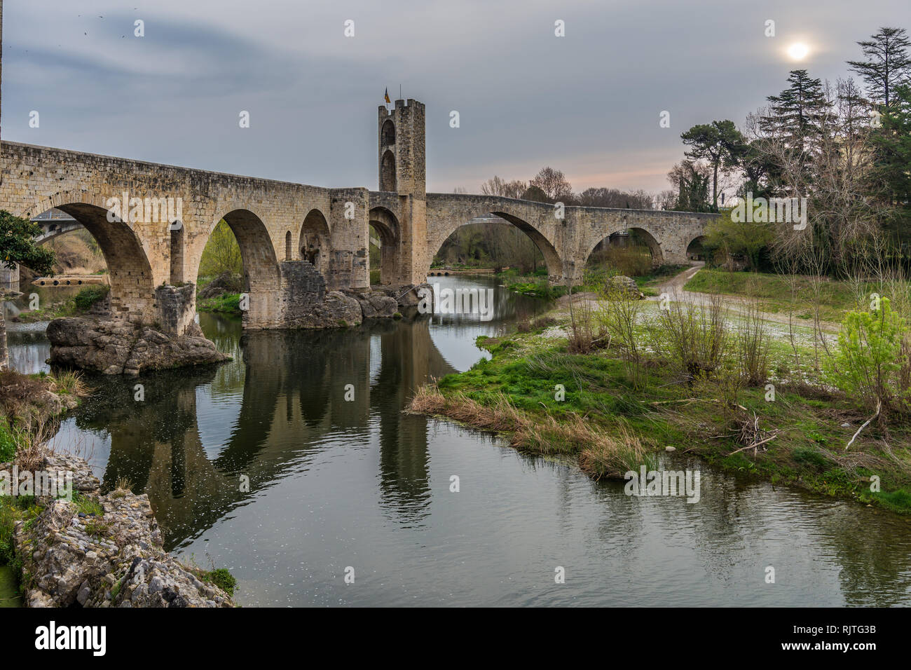 Beautiful stone bridge Stock Photo - Alamy