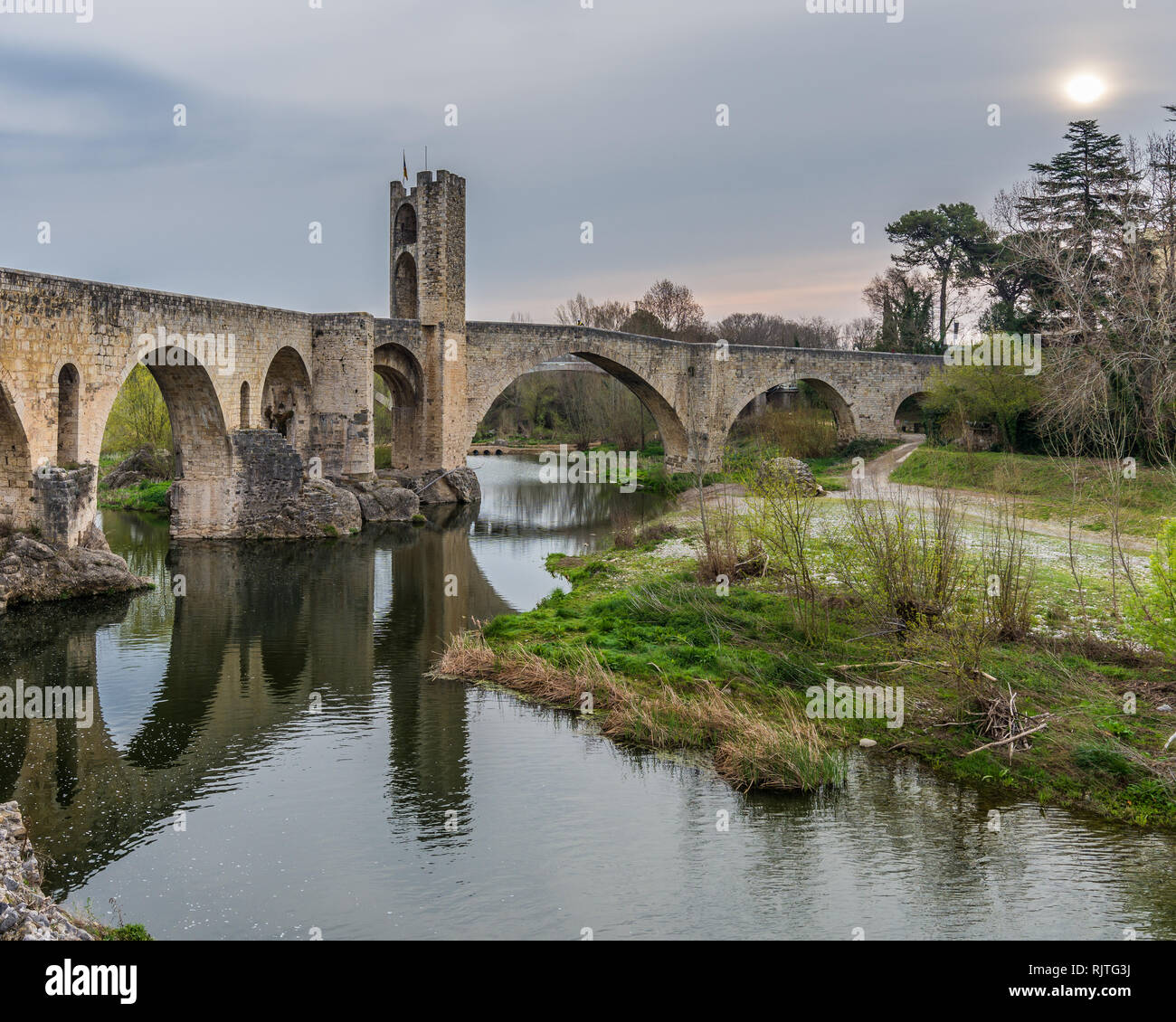 Beautiful stone bridge Stock Photo - Alamy