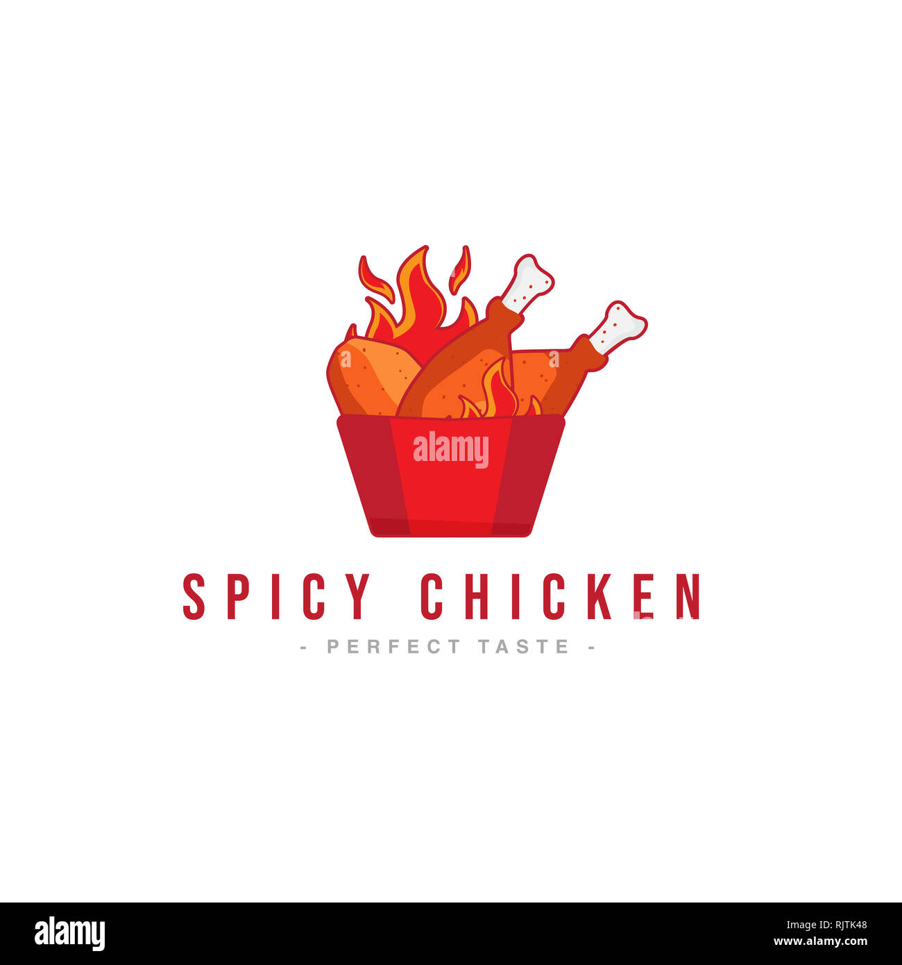 Logo Fried Chicken Restaurant Stock Photo - Alamy