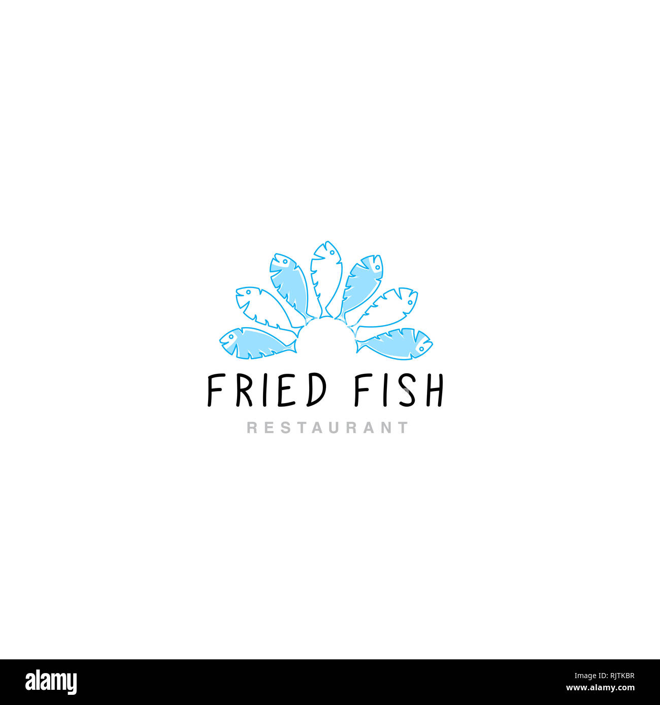logo fried fish restaurant spicy blue ocean seafood traditional sunset ...