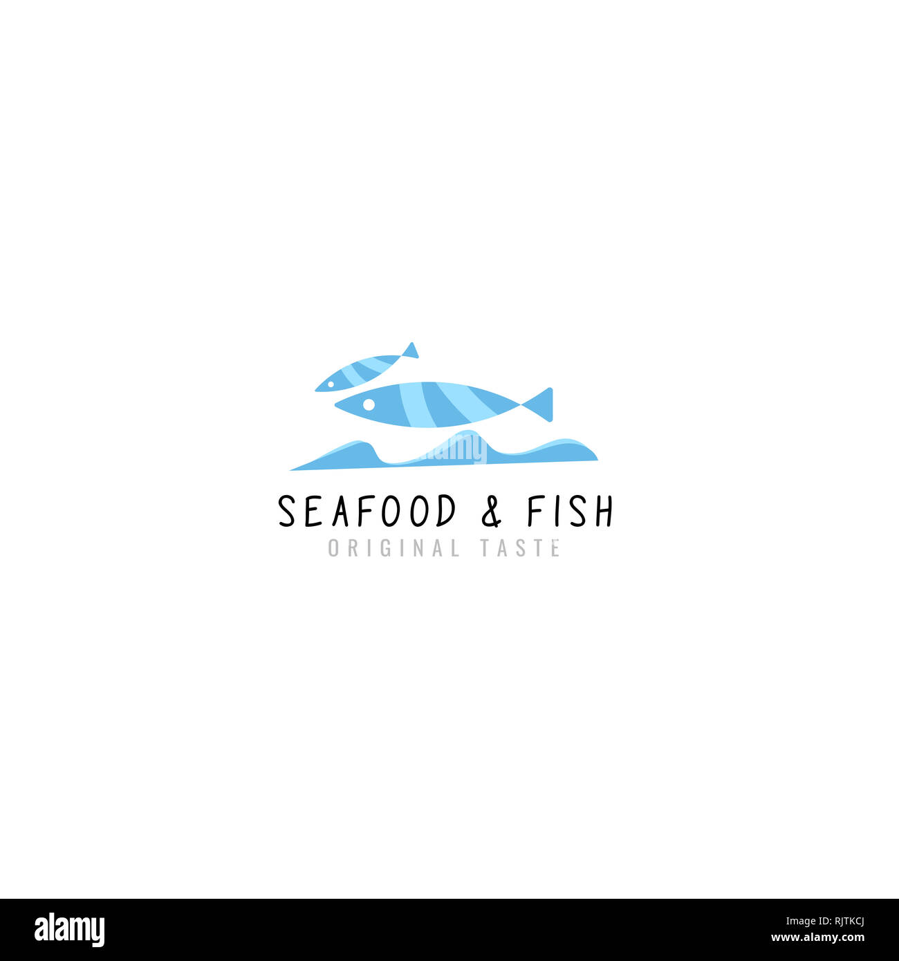 logo fried fish restaurant spicy blue ocean seafood traditional sunset ...