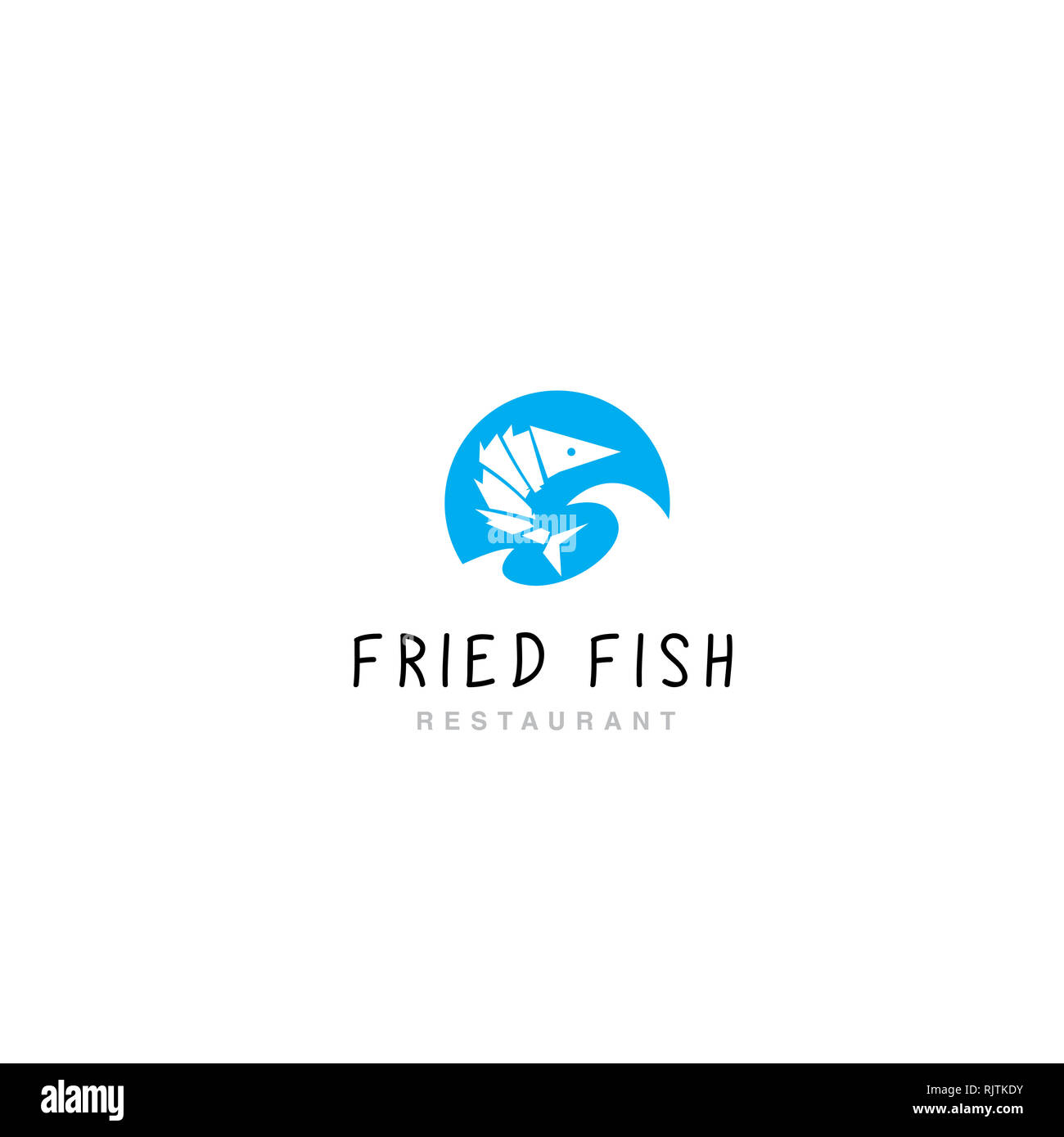 logo fried fish restaurant spicy blue ocean seafood traditional sunset ...